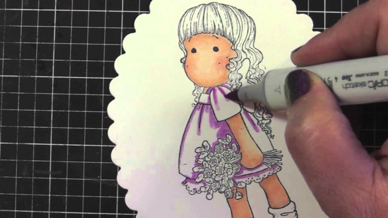 Copic Coloring | Dress & Socks - YouTube