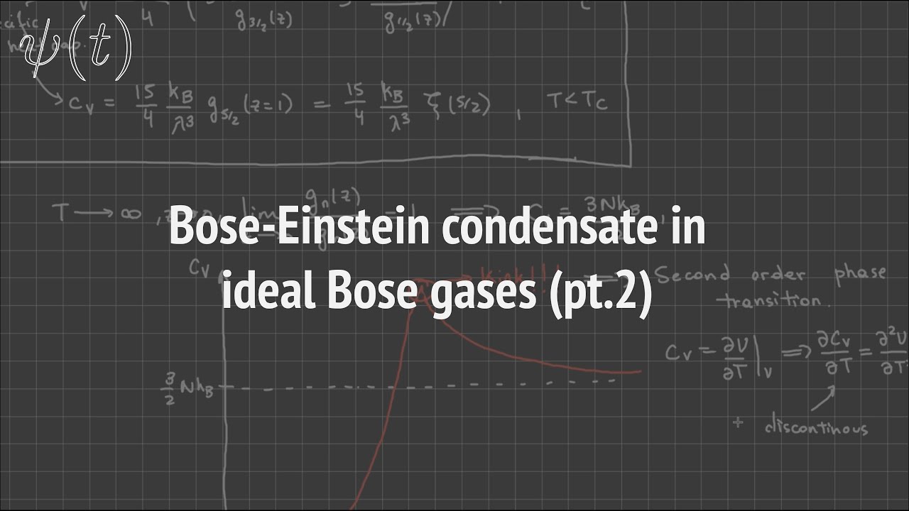 Bose Einstein condensate in ideal Bose gas (part 2) - YouTube