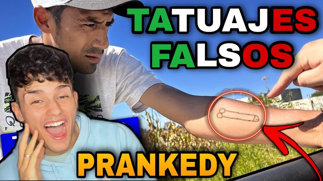 🇪🇸ESPAÑOL REACCIONA a BROMA TATUADOR FALSO de PRANKEDY🇲🇽😂*MUERO de RISA ...