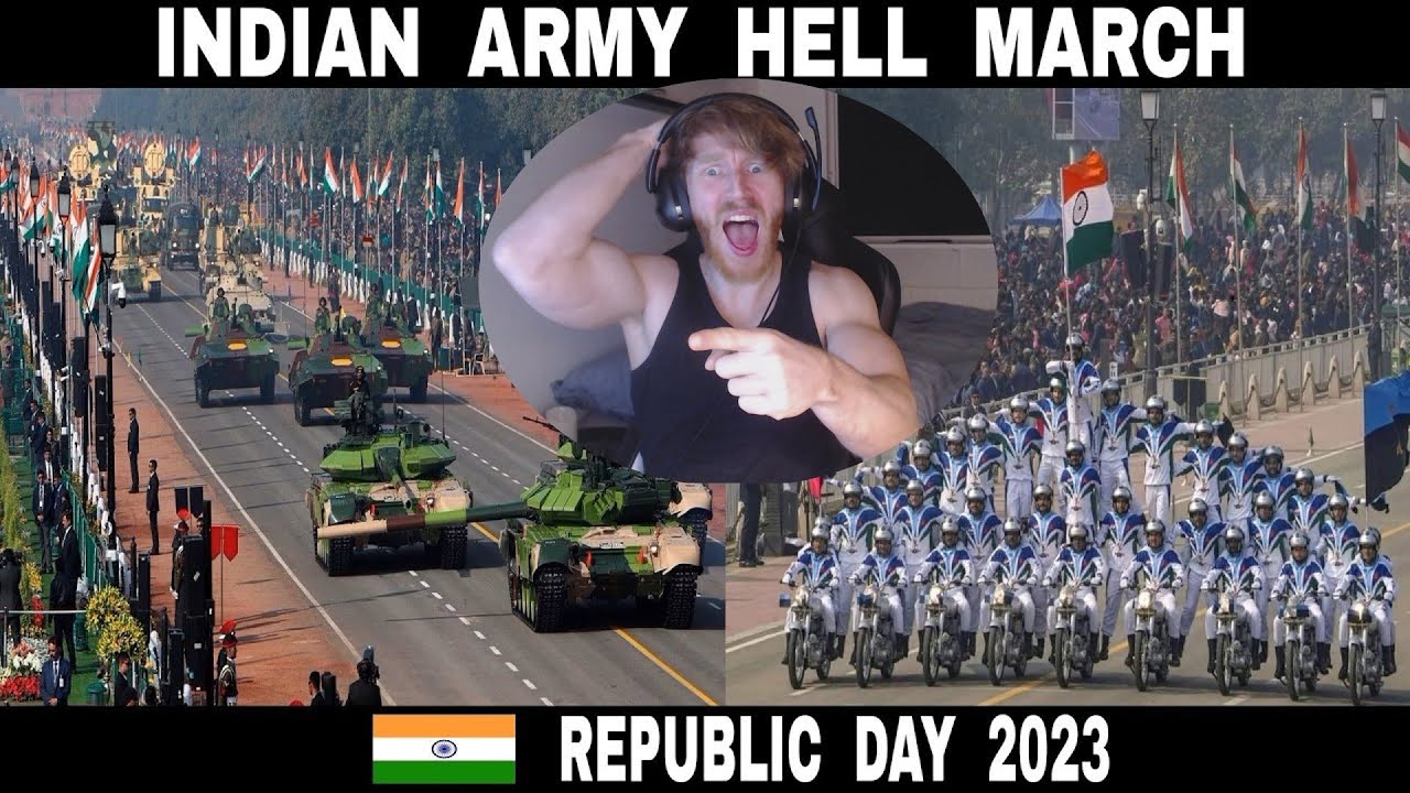Indian Army Hell March || 2023 (REACTION By Foreigner) India's Republic ...