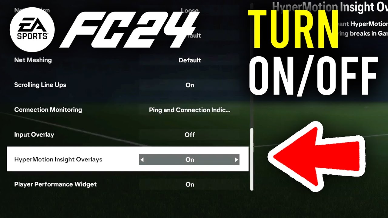 How To Turn On & Off Hypermotion Insght Overlays FC 24 - Full Guide ...