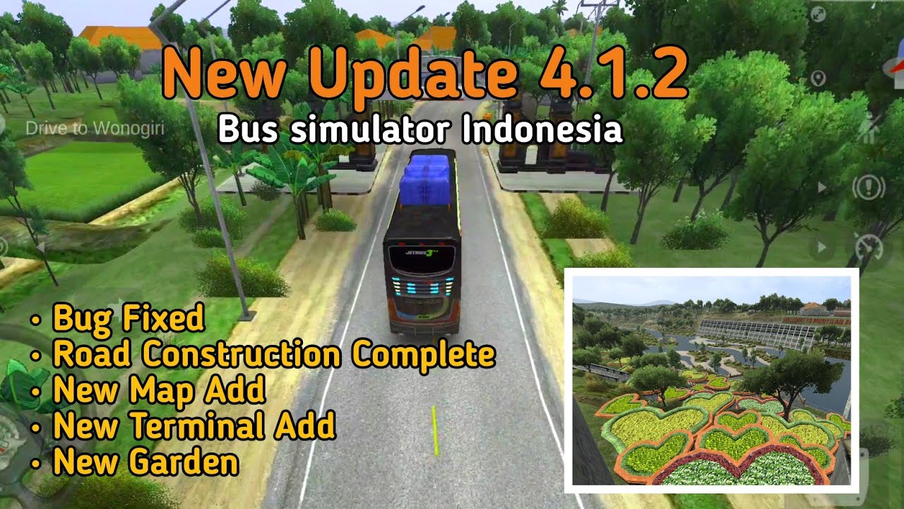 |New Big Update 4.1.2 bus simulator Indonesia|Bug Fix |New map Add| New ...