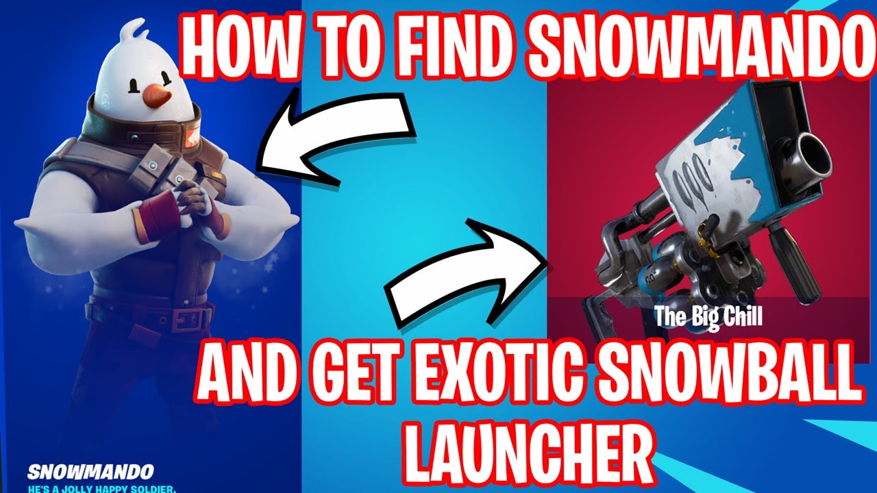 NEW How to find Snowmando NPC #41 & Get Exotic "The Big Chill" Snowball ...