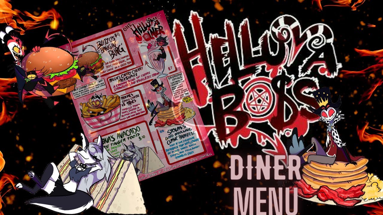 Helluva Boss Diner Menu! - YouTube