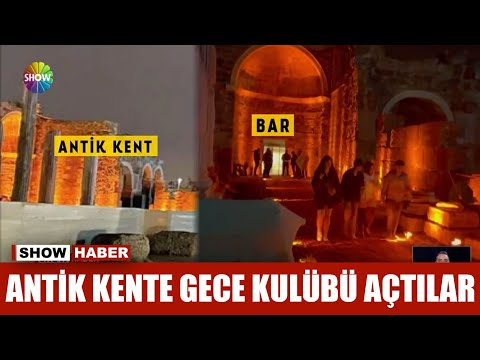 Antik kente gece kulübü açtılar