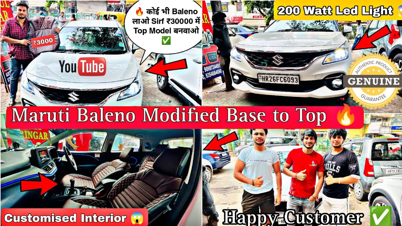 Maruti Baleno 2023 Delta Modified Baleno 2023 Baleno Base To TOP ...