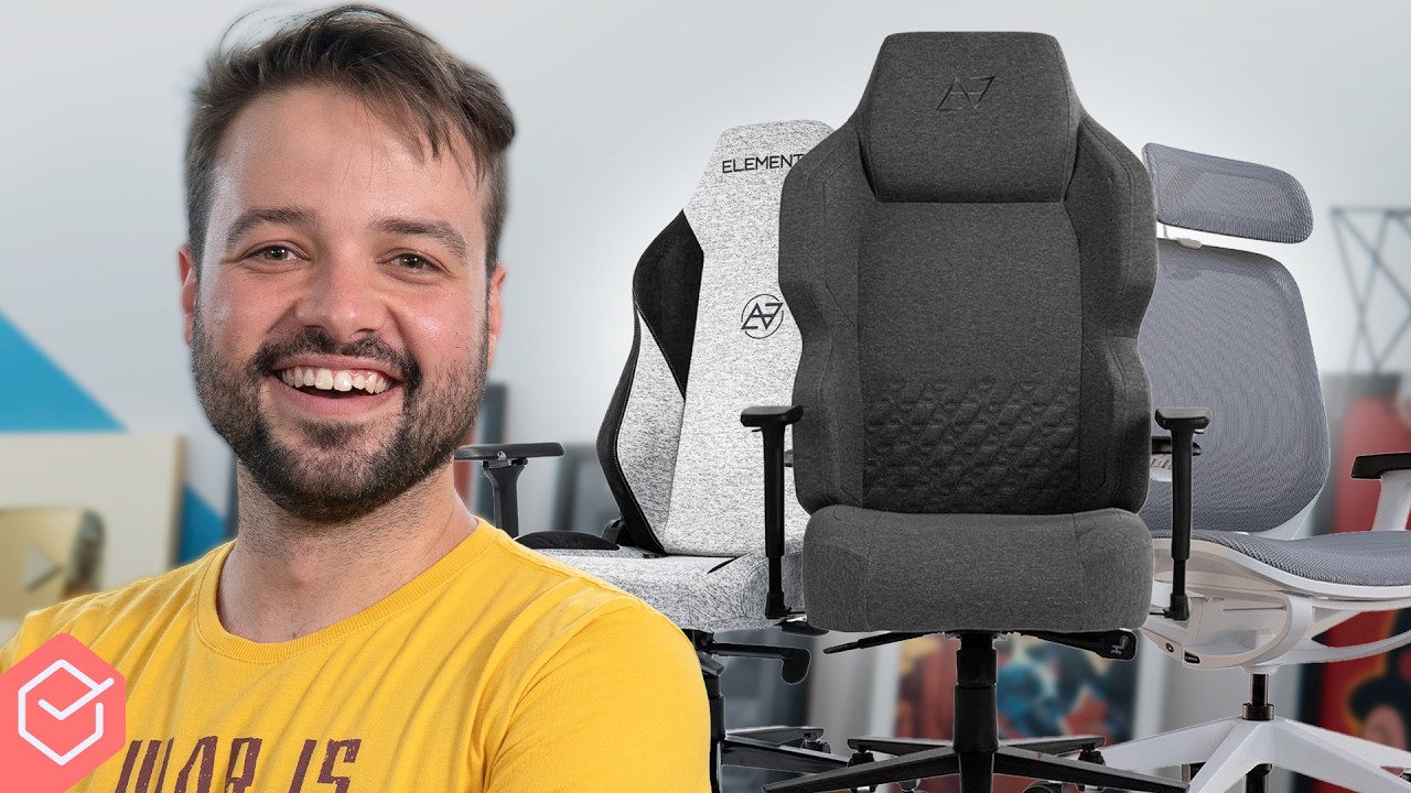 Qual a MELHOR CADEIRA ERGONÔMICA!? TESTEI TODAS da ELEMENTS! // ASTRA ...