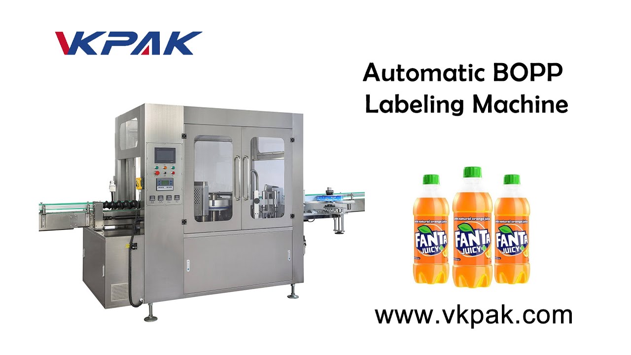 Automatic BOPP Labeling Machine - YouTube