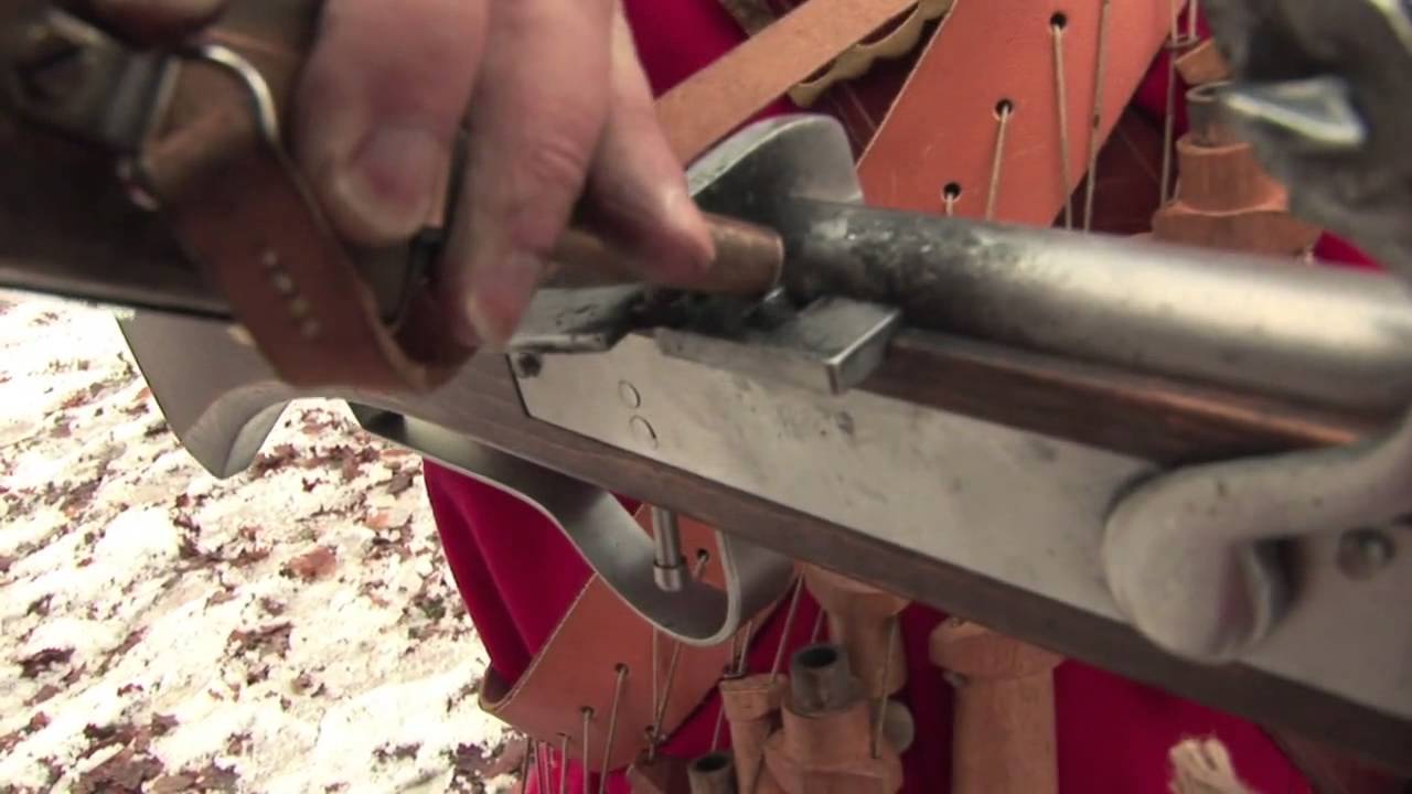 How to fire a 17th Century matchlock musket - YouTube