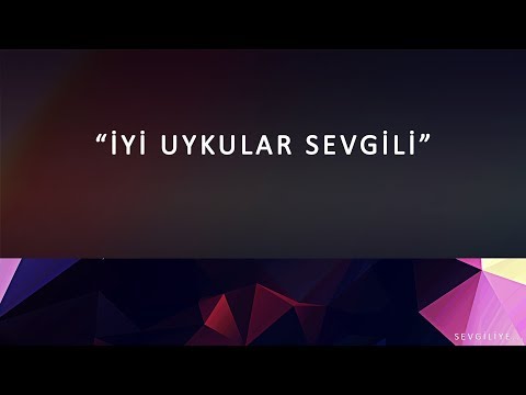 Sevgiliye İyi Geceler Mesajları - 01