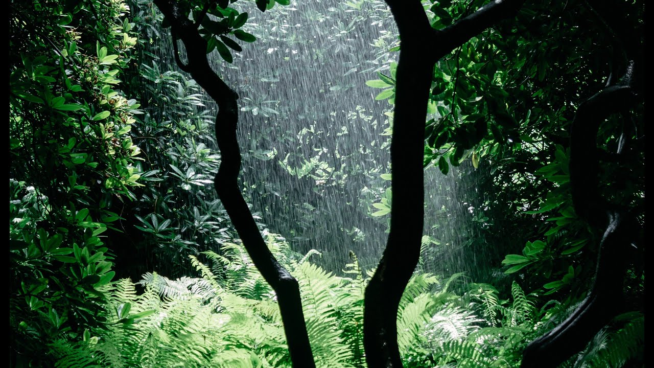 Relaxing Outdoor Rain for 30 minutes - YouTube