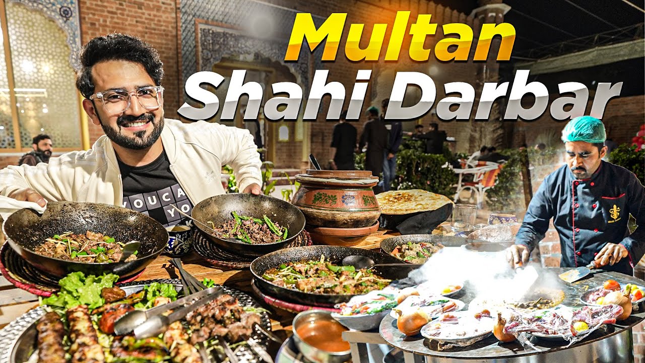 Extreme Desi Food LEVEL 9999 in Multan 😍 Shahi Platter, Mutton Karahi ...