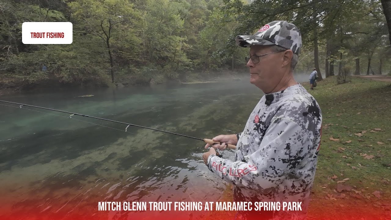 Mitch Glenn with PICO Lures fishing and catching trout at Maramec ...