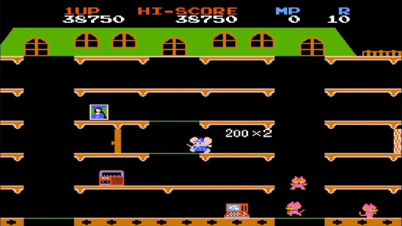 [패미컴] 마피 (플레이) [Famicom] MAPPY (Play) - YouTube