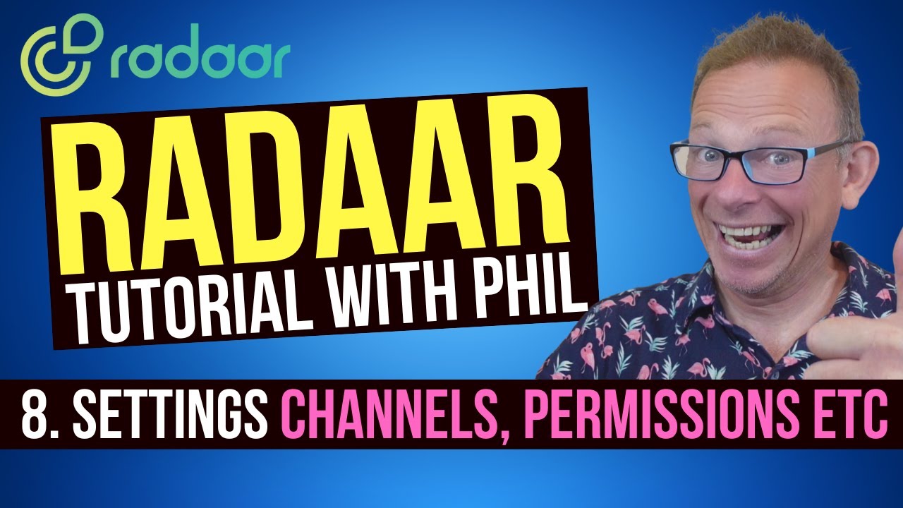 RADAAR Settings: Tutorial of the RADAAR settings tab - YouTube