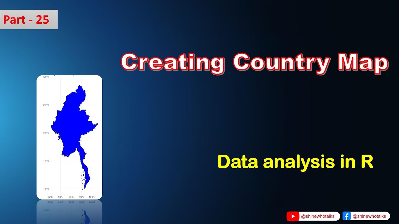 R-statistics software (Part - 25) Creating a Country Map - YouTube