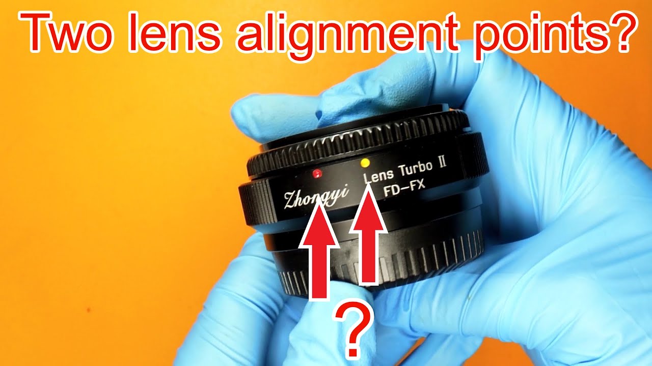 Quick Tip : Proper mounting on Canon FD Focal Reducer (Lens Turbo ...