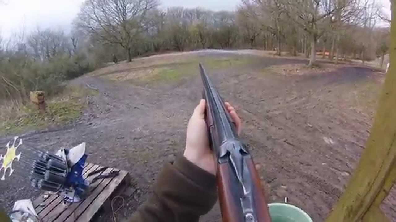 Clay Shooting gopro hero 3 BAIKAL shotgun - YouTube