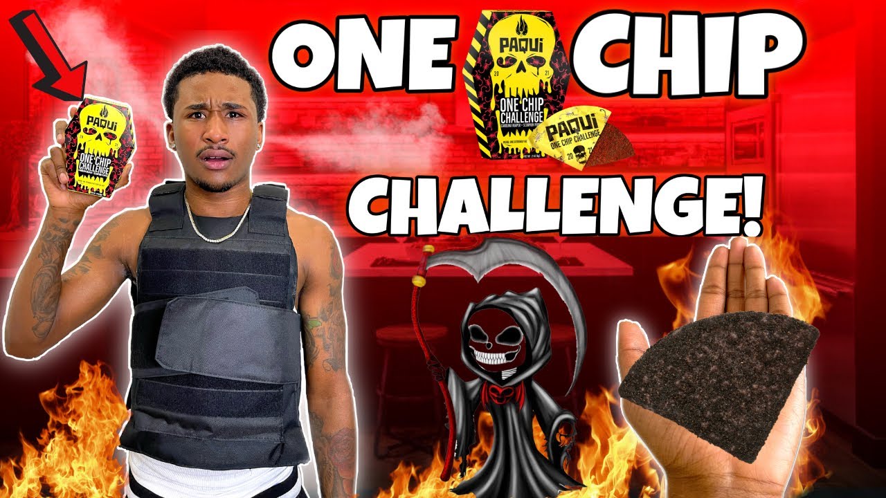 EATING THE NEW WORLDS SPICIEST CHIP- ONE CHIP CHALLENGE!!🔥😱 - YouTube