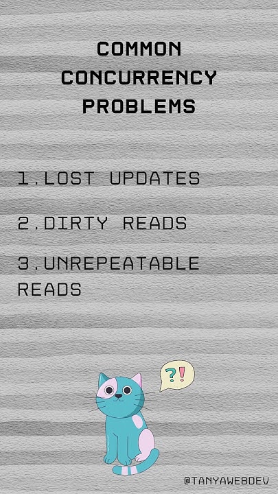 Concurrency issues with transactions and common solutions - YouTube