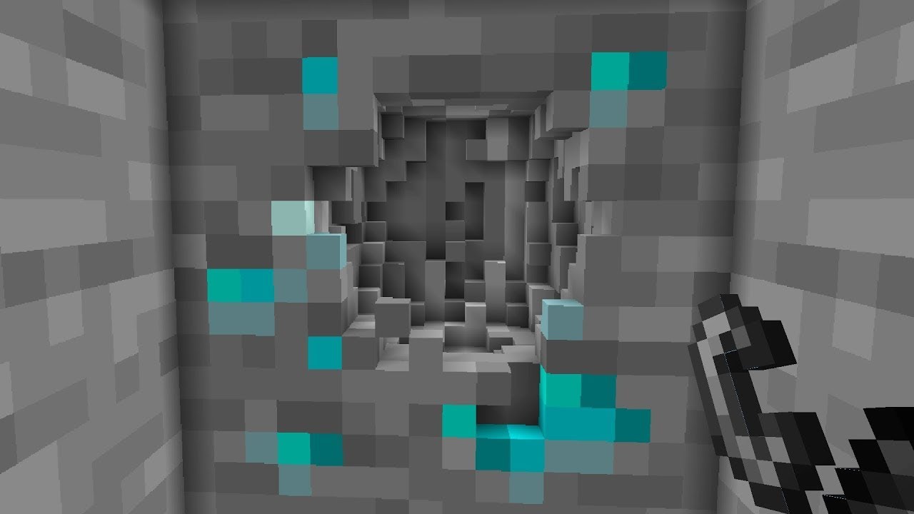 very realistic diamond ore - YouTube