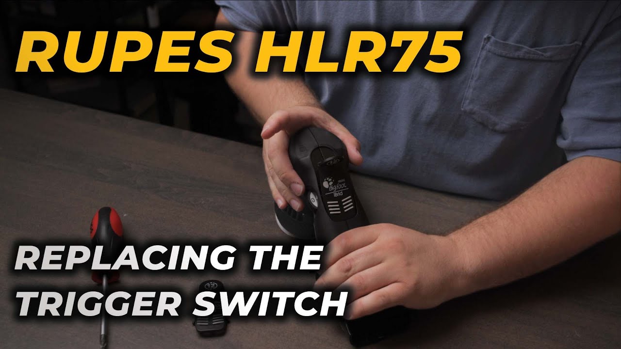 Replacing the Trigger on the Rupes Bigfoot HLR75 MINI Polisher! - YouTube