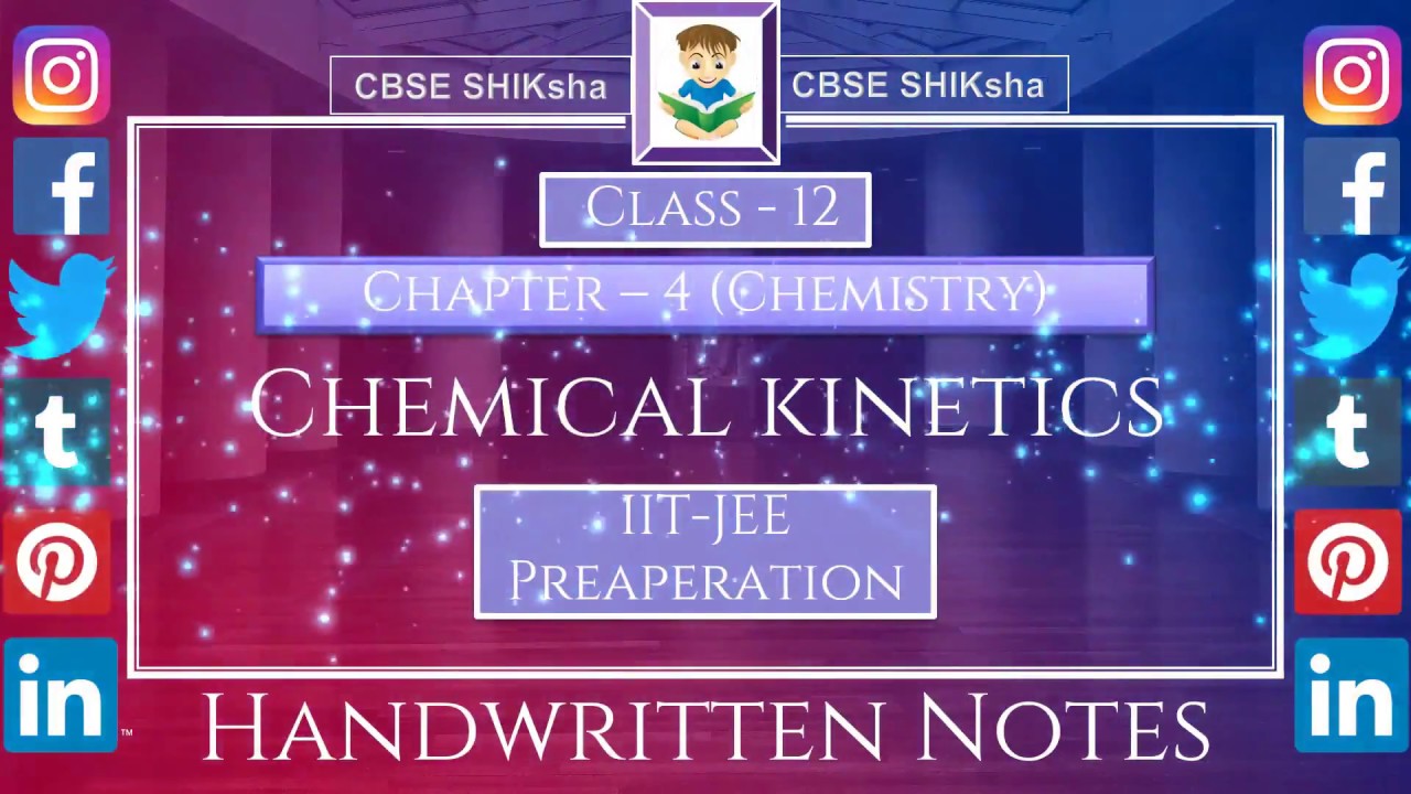 Chemistry:Class 12: Chapter-4 | Chemical Kinetics | IIT-JEE | CBSE ...