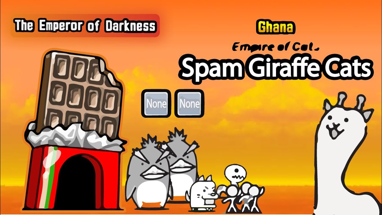 Ghana | Empire of Cats Chapter 2 | The Battle Cats | Spam Giraffe Cats ...