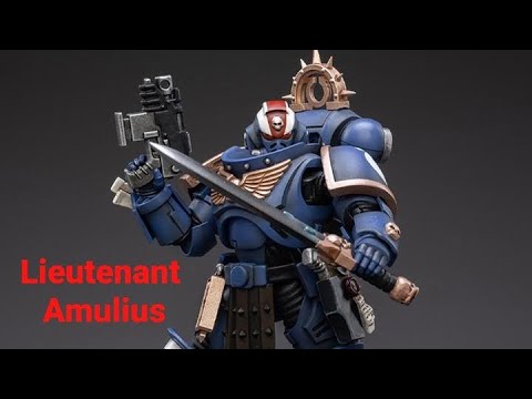 Joytoy Warhammer 40k Ultramarines Primaris Lieutenant Amulius 1:18 ...