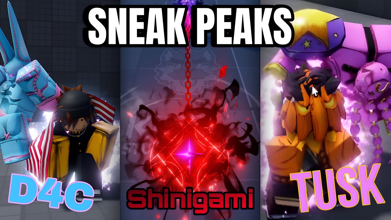 [AUT] TUSK & D4C REWORK, AND SHINIGAMI SNEAK PEAKS - YouTube