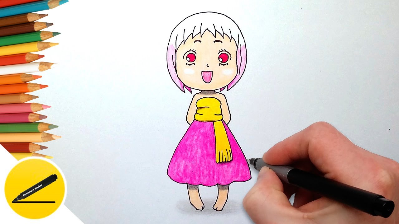 How to draw a girl Guu from Jungle wa Itsumo Hare nochi Guu | Learn to ...
