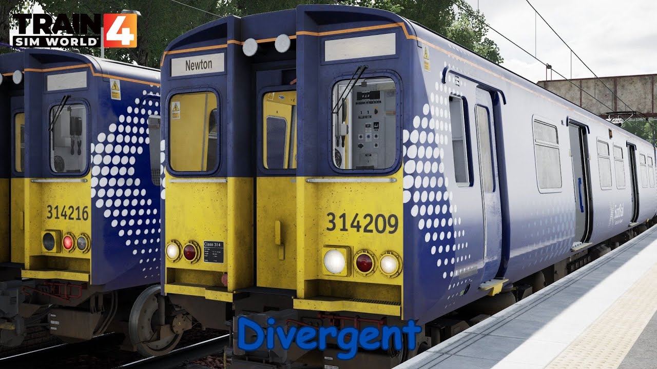 Divergent - Cathcart Circle Line - Class 314 - Train Sim World 4 - YouTube