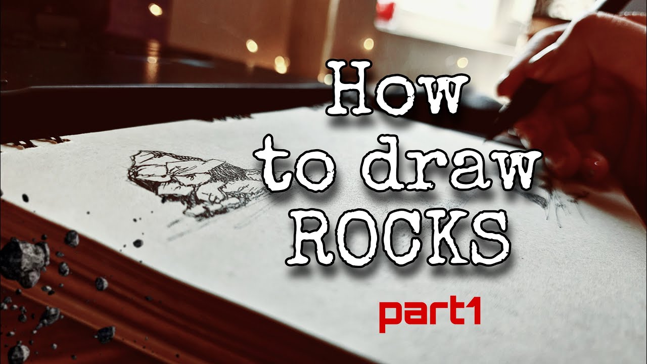 DRAW ROCKS and STONES [FAST] - tutorial - YouTube