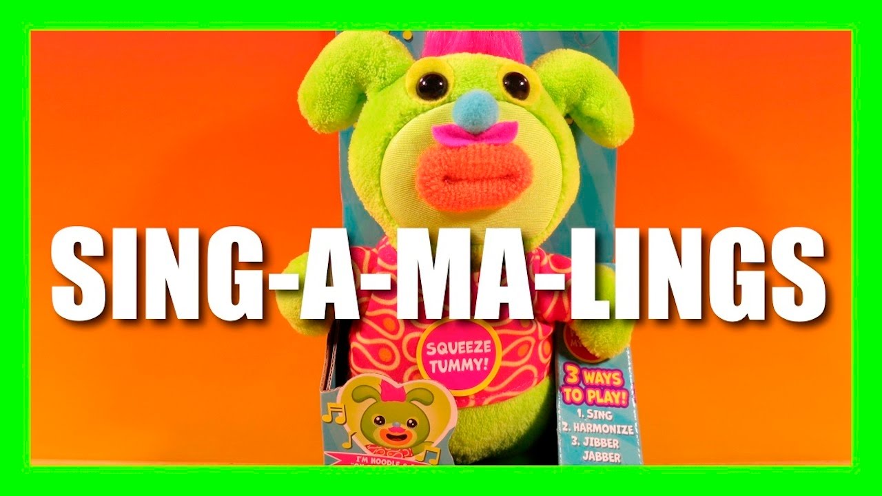 Sing-A-Ma-Lings Noodle - Huggable SingAMaLings Little Singing Things ...