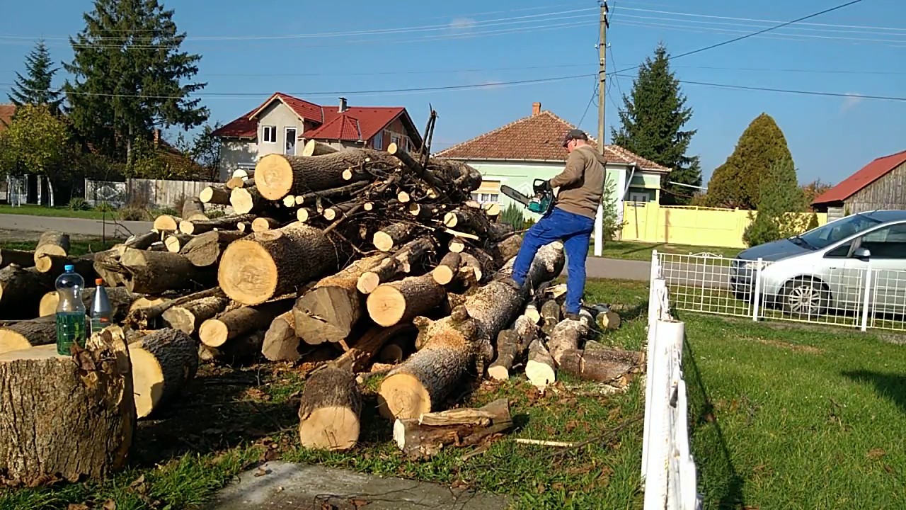 Makita 5121 /Dolmar 510 sesiune de bușteni/ bucking firewood - YouTube