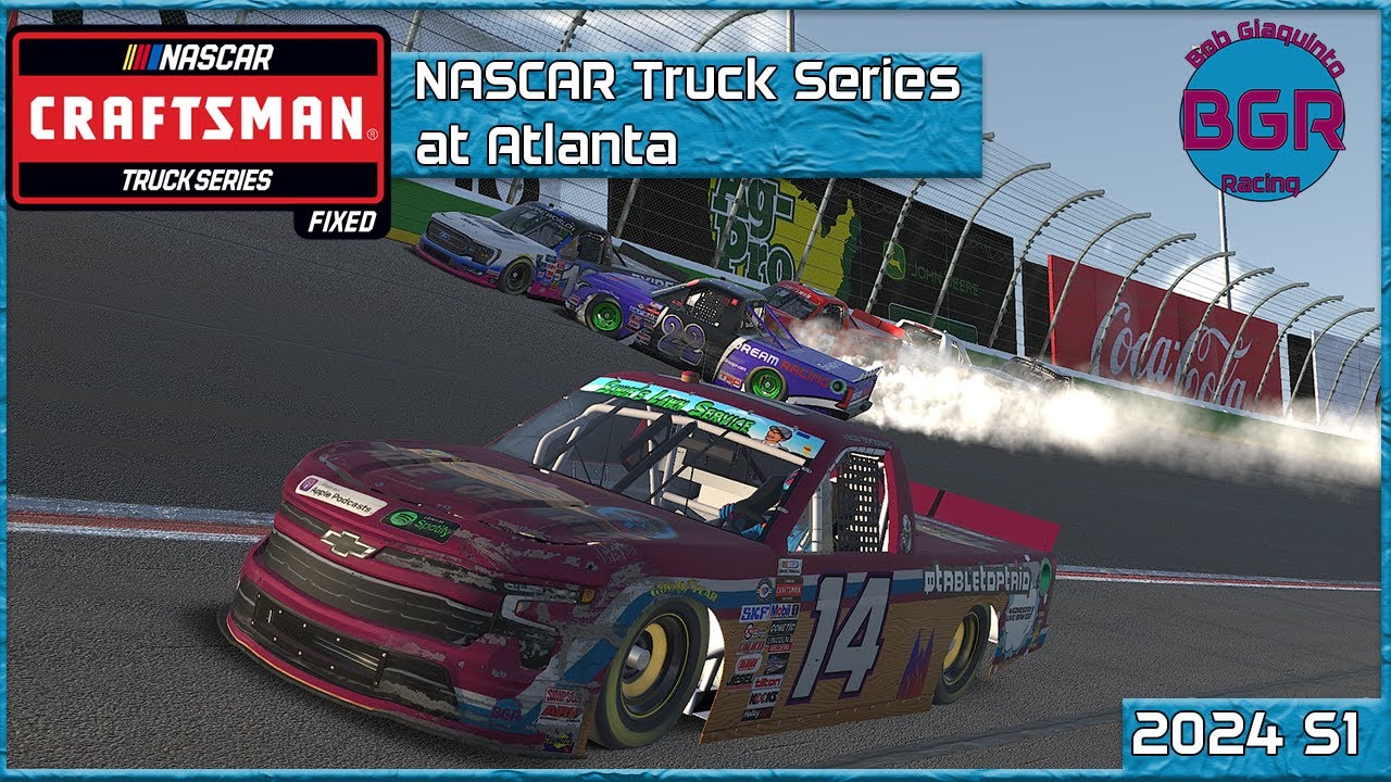 NASCAR Truck Series at Atlanta - iRacing NASCAR - YouTube