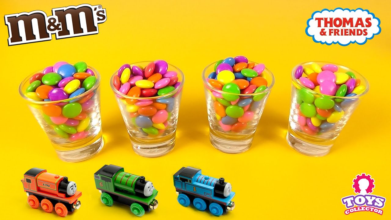 M&M's Surprise Toys Hide & Seek - Thomas and Friends - YouTube