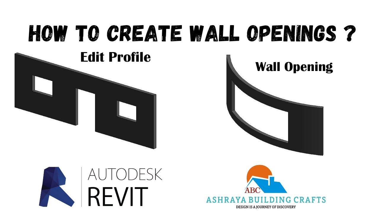 How to create wall openings in Revit Architecture - YouTube