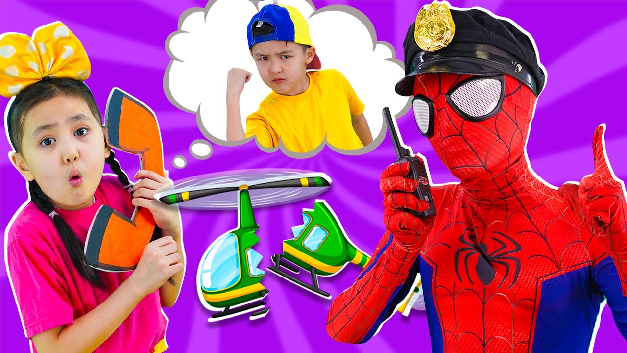 Superhero Spiderman Helps Kids - Spidy Saves the Day - Superhero Songs ...