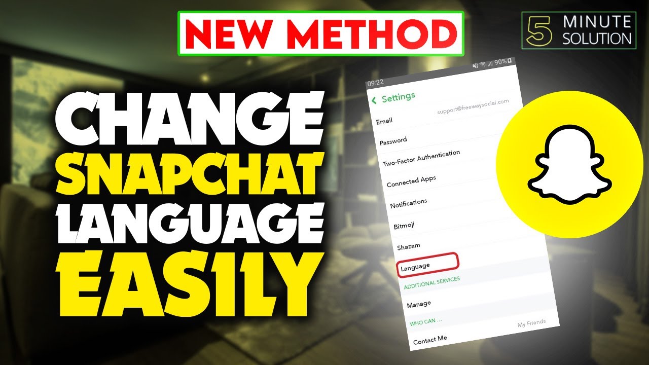 How to change Snapchat language easily 2024 - YouTube