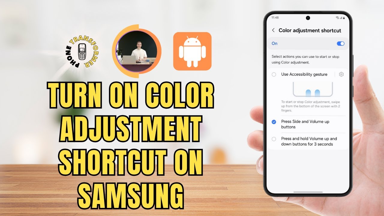 How to Turn on the Color Adjustment Shortcut on Samsung - Step-by-Step ...