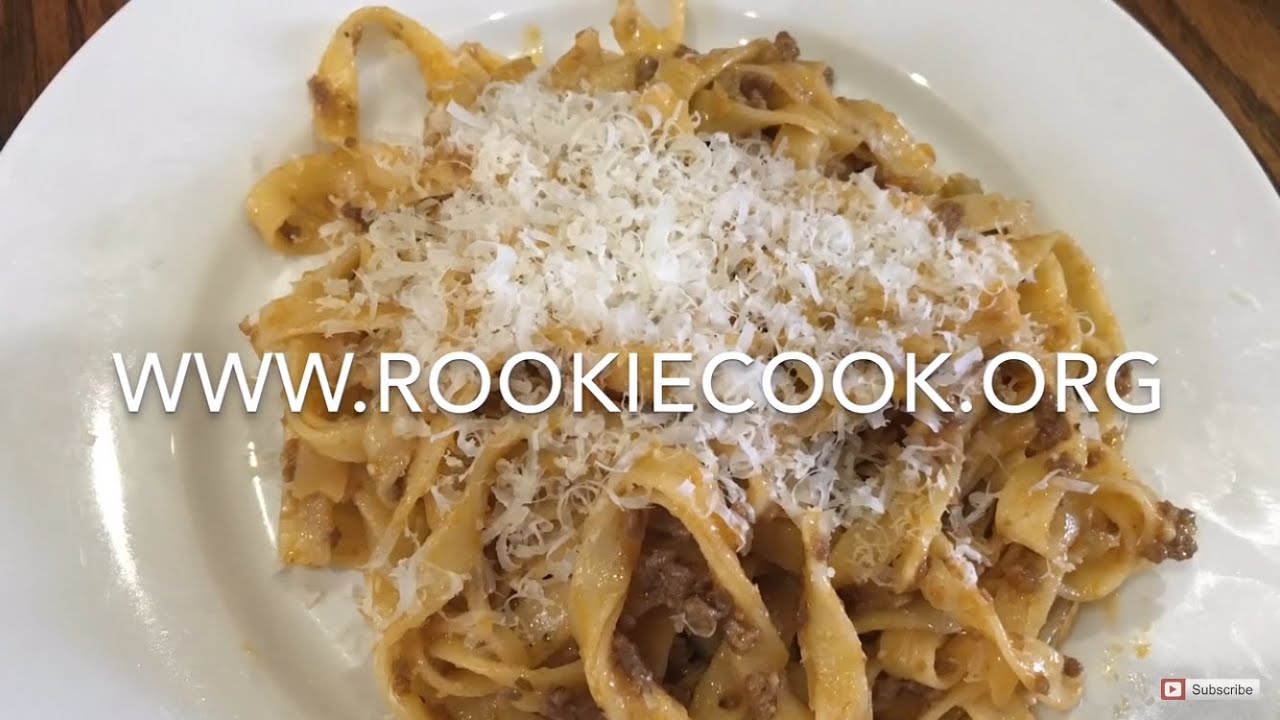 Tagliatelle Bolognese - YouTube