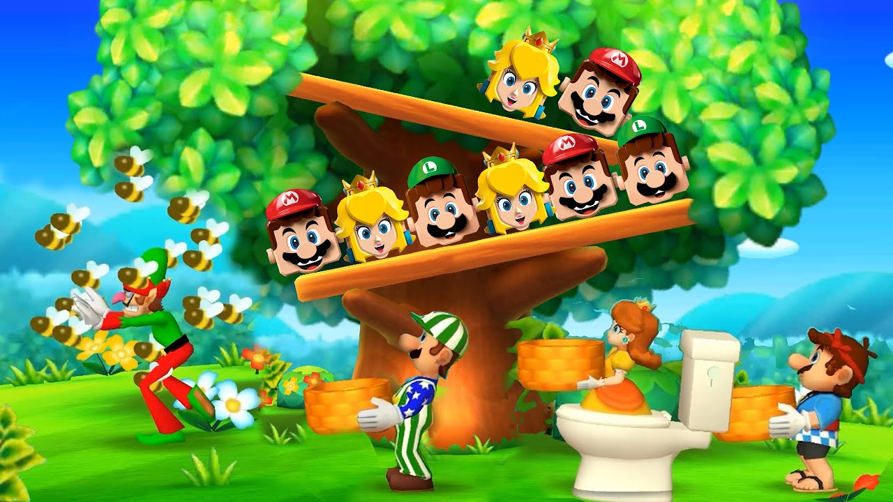 Mario Party: The Top 100 - Lucky Daisy vs Mario, Luigi & Waluigi (Master CPU Showdown!) - YouTube