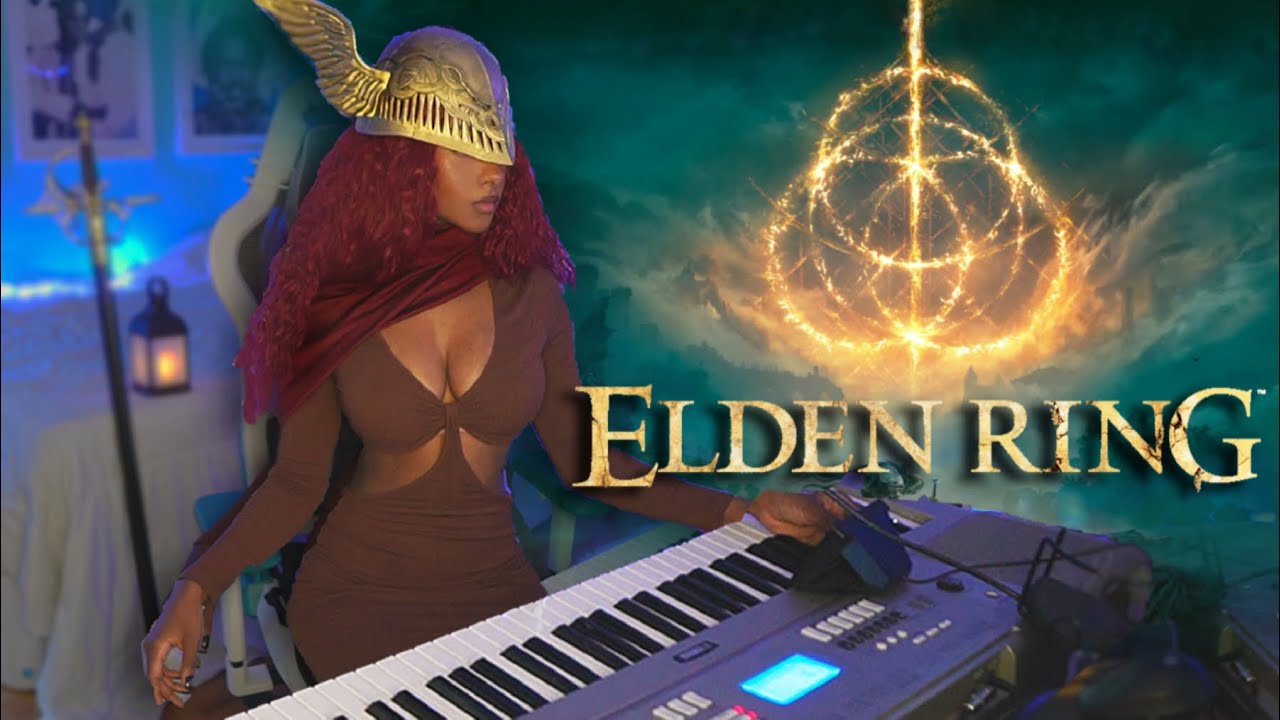 Elden Ring Main Theme Piano Cover in Malenia Cosplay | Aliya Will - YouTube