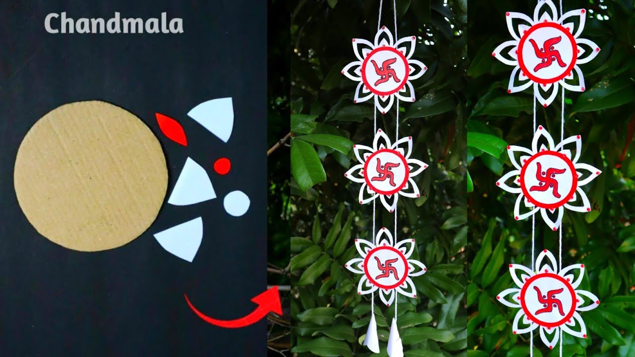 Chand Mala Making|How to make chandmala for festivals| Chandmala|How to ...