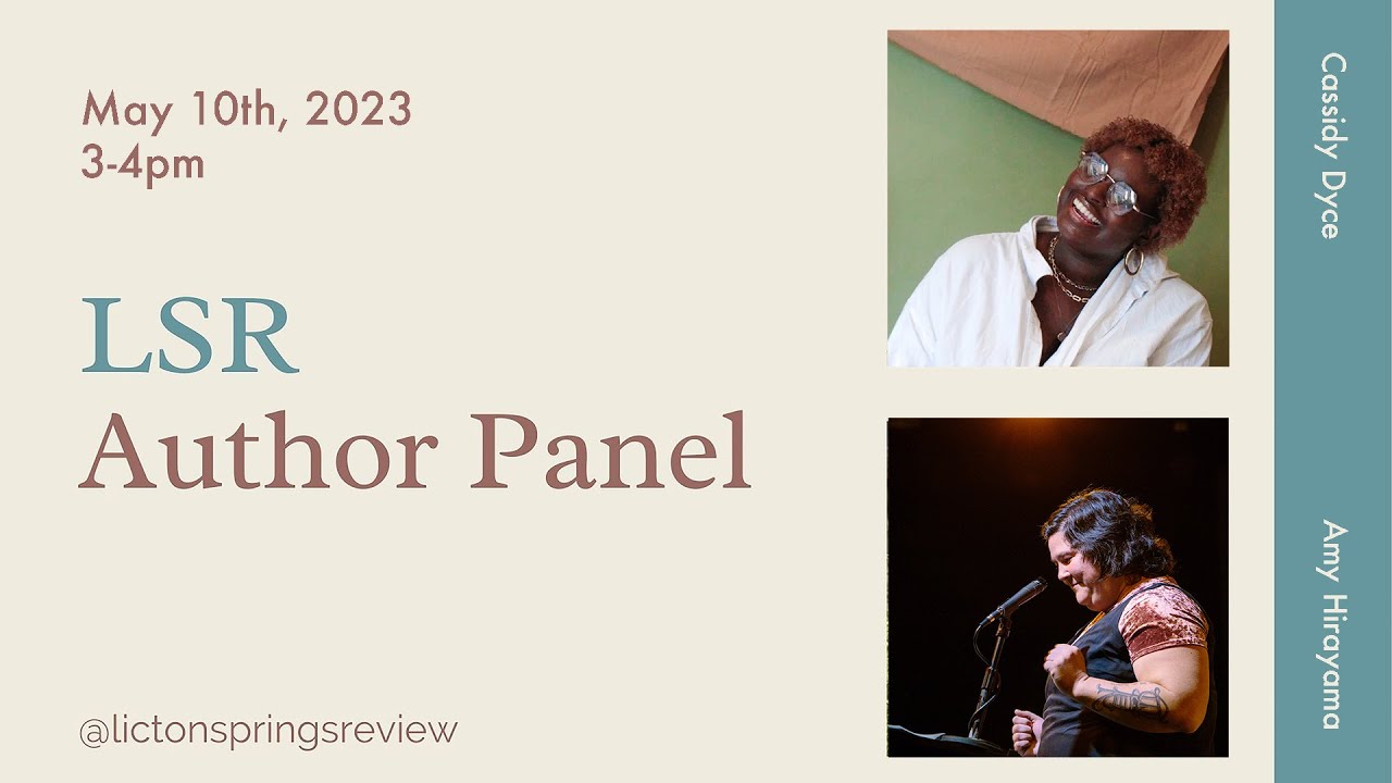LSR Spring 2023 Author Panel - Cassidy Dyce and Amy Hariyama - YouTube