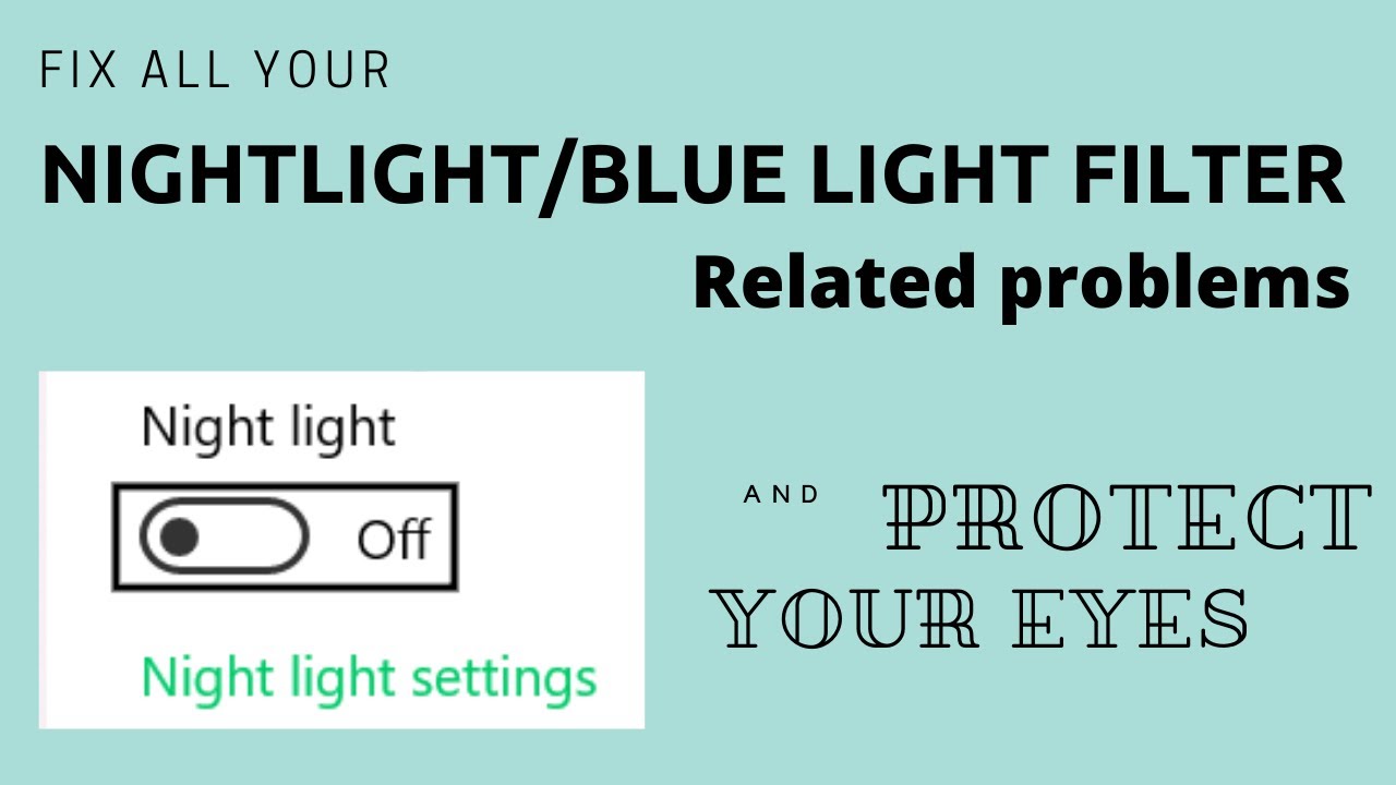 How to enable nightlight in Windows 10 | Night light settings windows ...