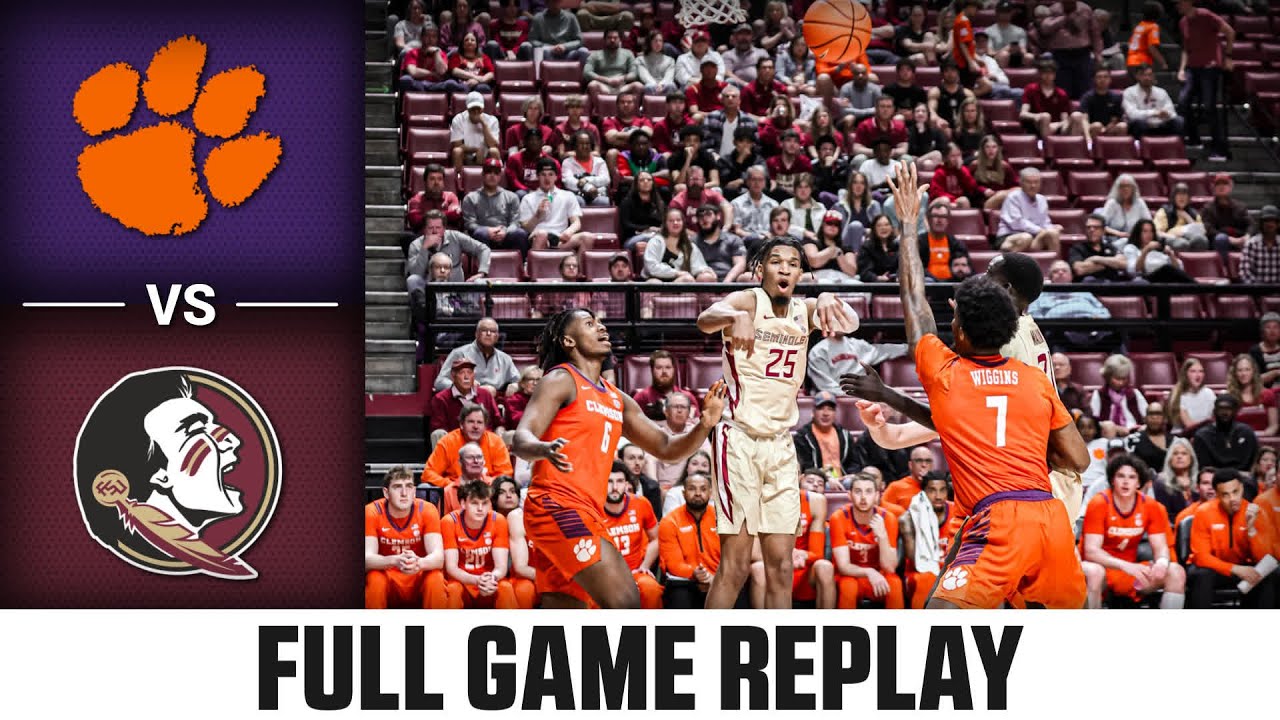 Clemson vs. Florida State Full Game Replay | 2024-25 ACC Men's ...