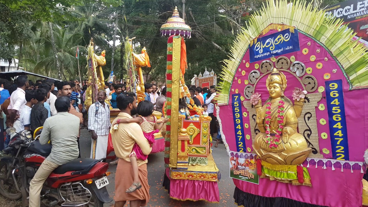 Traditional festivals of Kerala : Nhamaneghat chakka pooram - Shingari ...