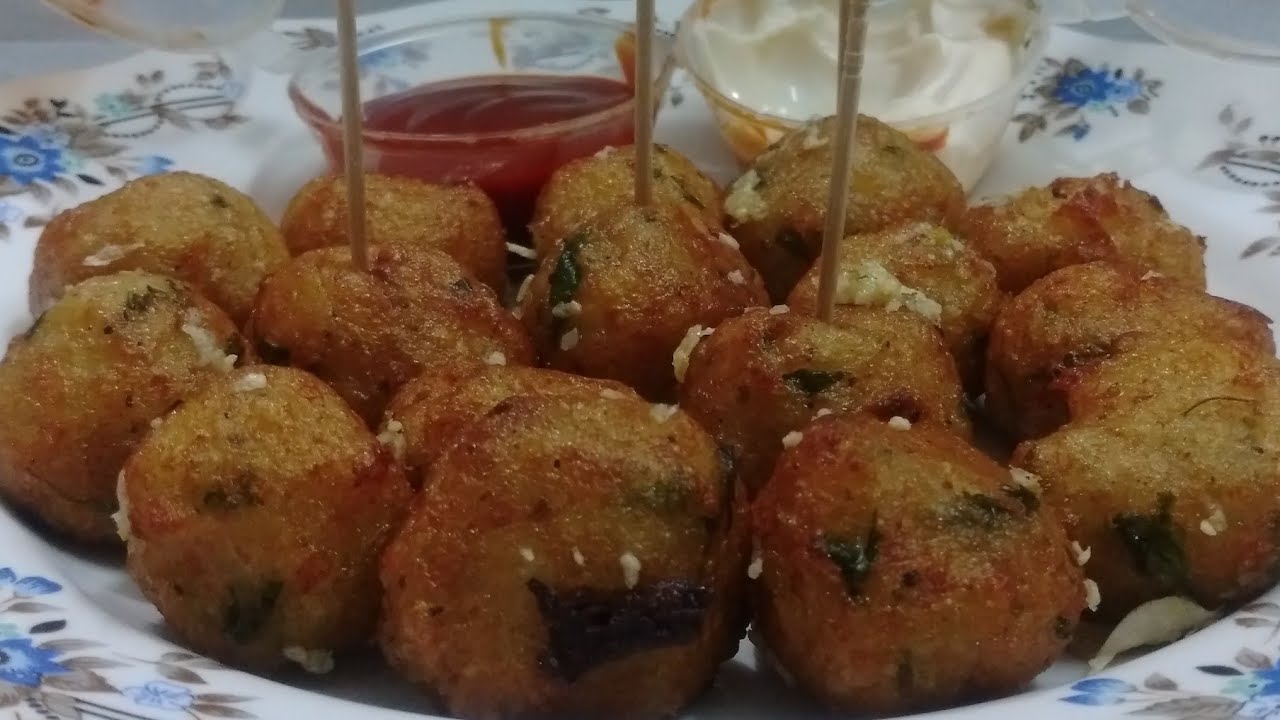 Cheese Garlic Potato Pops !! Cheese Potato Balls - YouTube
